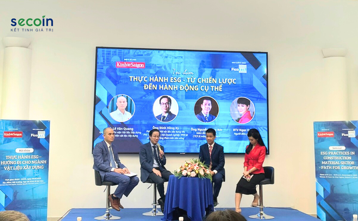 Ông Đinh Hồng Kỳ - Chủ tịch Secoin tham gia Talkshow Thực hành ESG – Hướng đi cho ngành Vật liệu ...